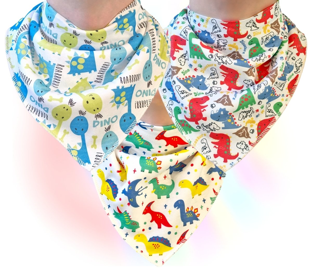 ABDL Adult Dinosaur Snaps Bandana Set - Set of 3 - Dino Bib ddlb ddlg ...