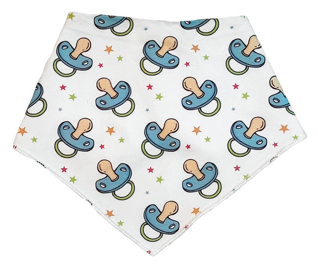 ABDL Adult Snaps Bandana - Pacifier Design - ddlb ddlg bib abdl agere ...
