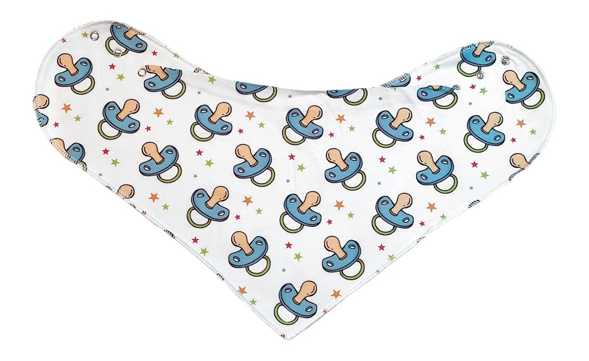 ABDL Adult Snaps Bandana - Pacifier Design - ddlb ddlg bib abdl agere ...