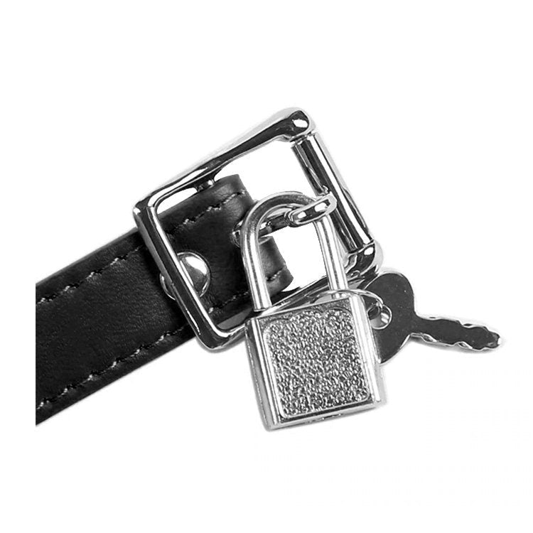 Adult Pacifier Gag Locking Black - ABDL Dummy Gag - PaddedPawzUK