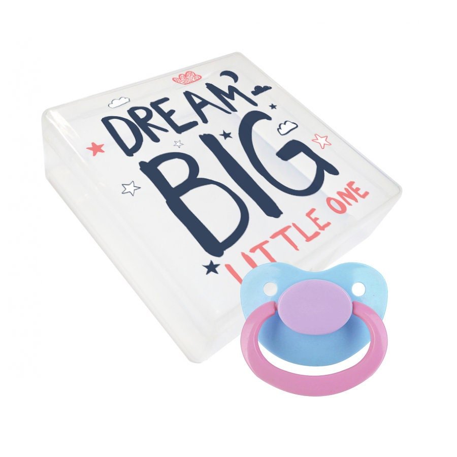 Adult Pacifier Storage Box and ABDL Dummy - Dream Big - PaddedPawzUK